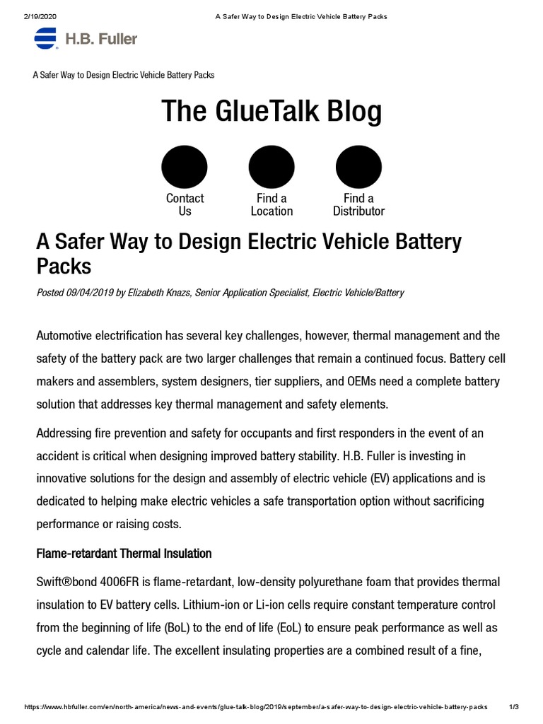 EV Battery Packs | PDF | Electric Vehicle | Fires