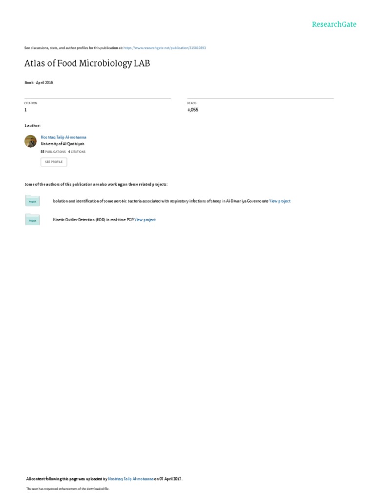 Atlas of Food Microbiology LAB: April 2016 | PDF | Bacillus | Gram ...