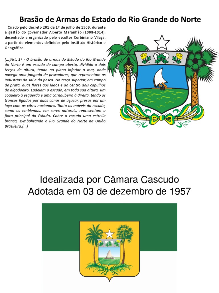Bandeira e Brasão Do RN | PDF
