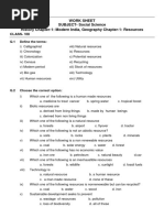 Class 9 History CH 1 (Revision Worksheet) | PDF | Maximilien ...