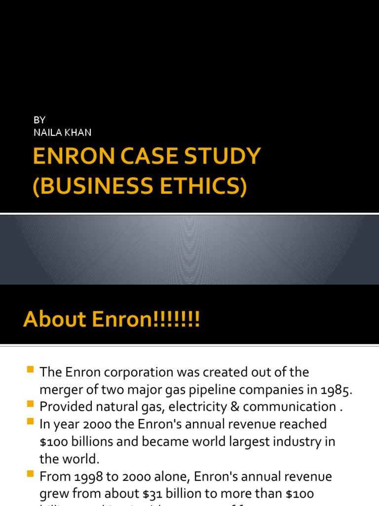 Enron Case Study | PDF | Law