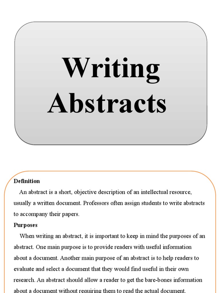 Writing An Absract M1 | PDF | Pride And Prejudice | Experiment