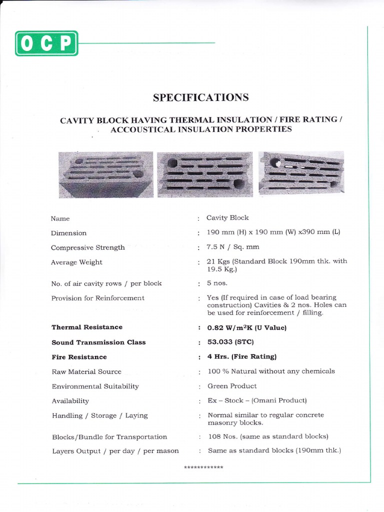 Cavity Specification-OCP | PDF