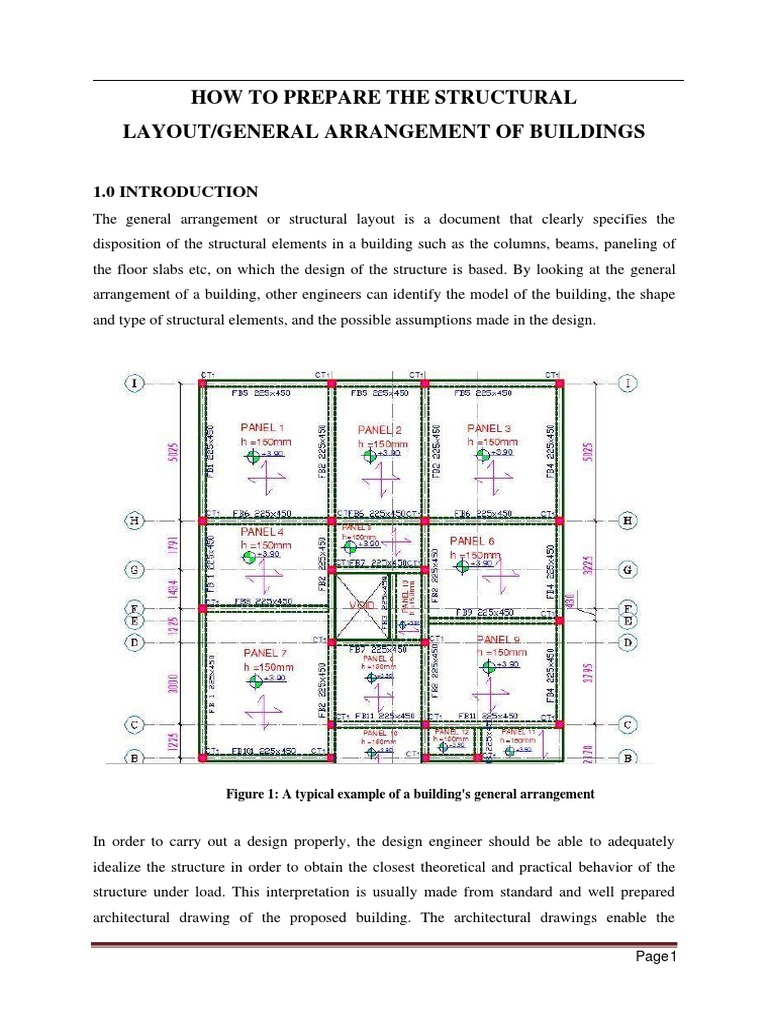 Preparing Structural Layouts for Buildings | PDF | Page Layout | Column