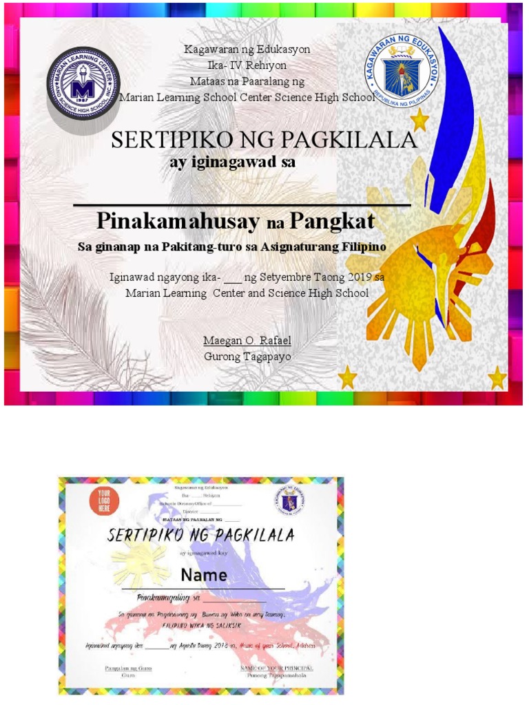 Sertipiko Pakitang-Turo | PDF
