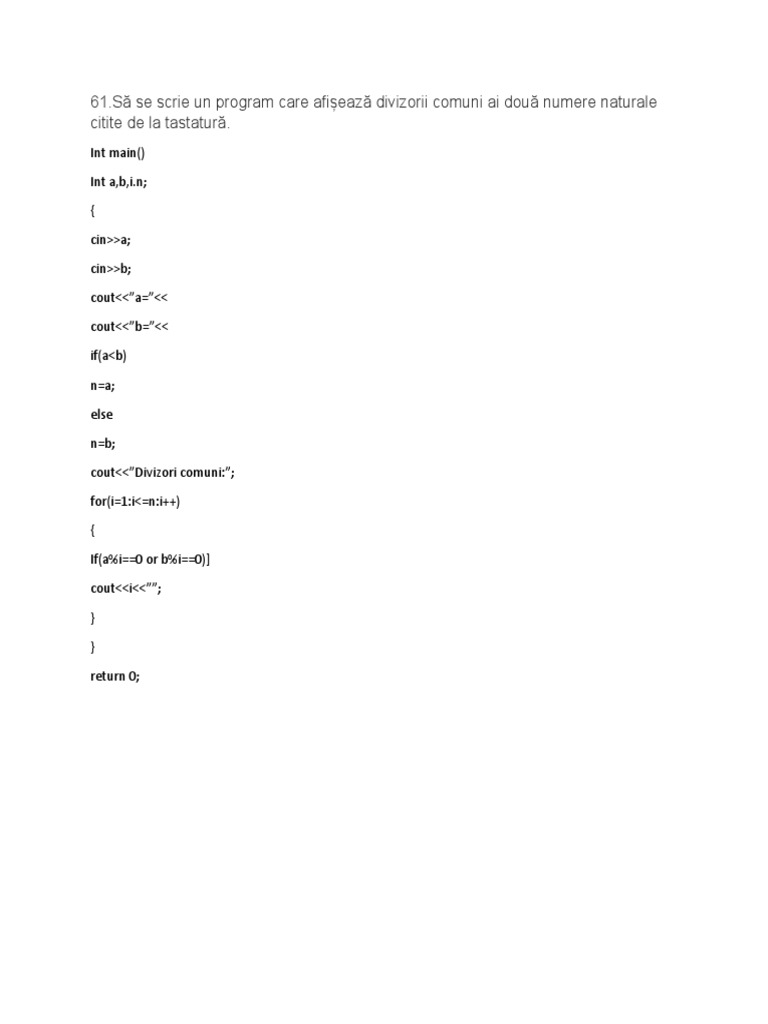Probleme Divizori | PDF
