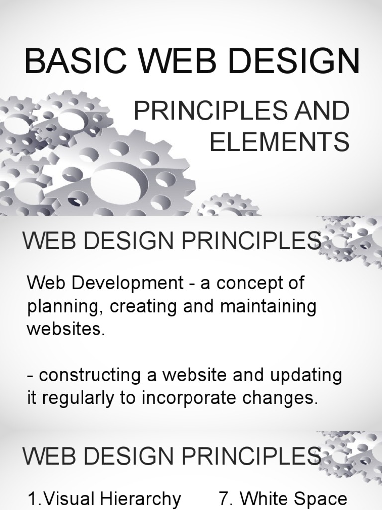 Basic Web Design Principles Explained | PDF
