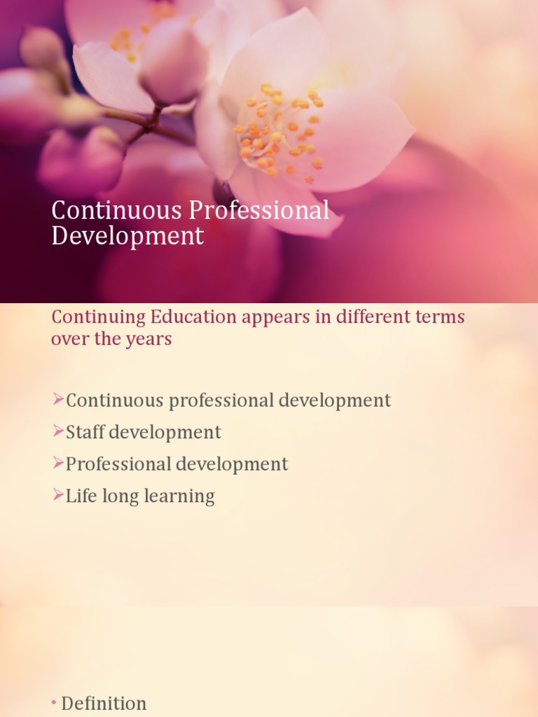 Continuous Professional Development | PDF | Lifelong Learning | Nursing
