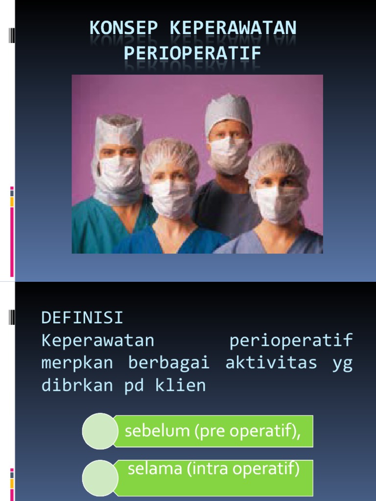 Keperawatan Perioperatif: Panduan Lengkap | PDF