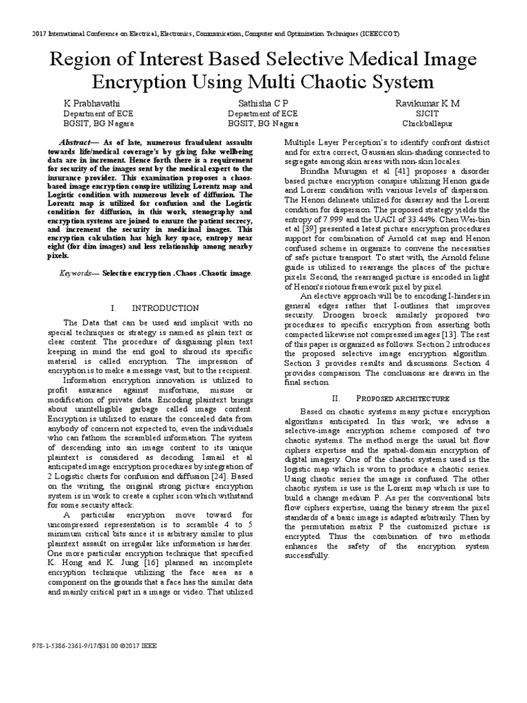 Region of Interest Based Selective Medical Image Encryption Using Multi ...