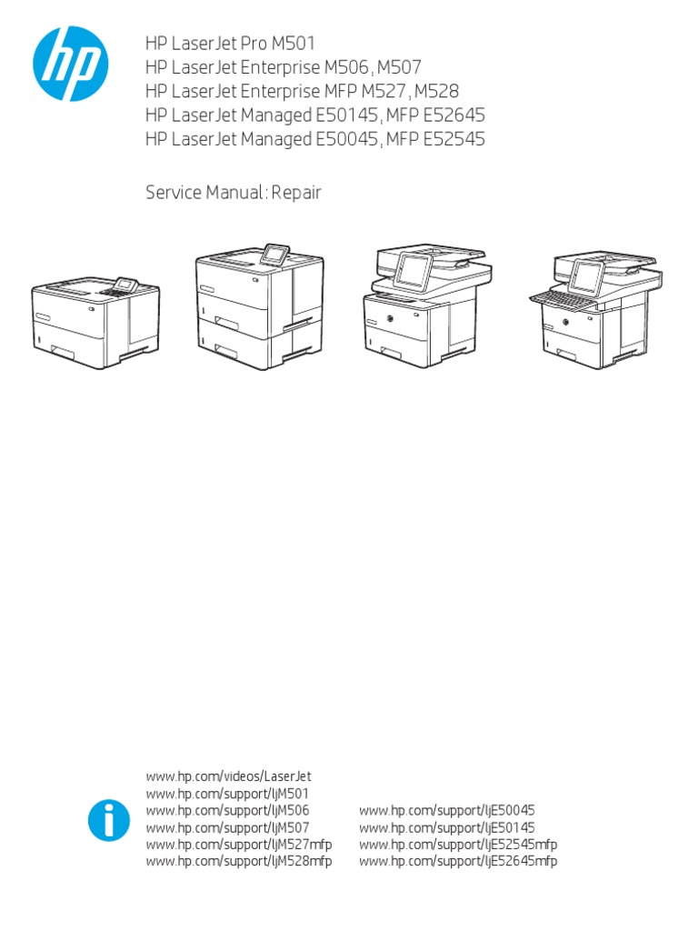 HP E52645dn PDF | PDF | Electrostatic Discharge | Screw