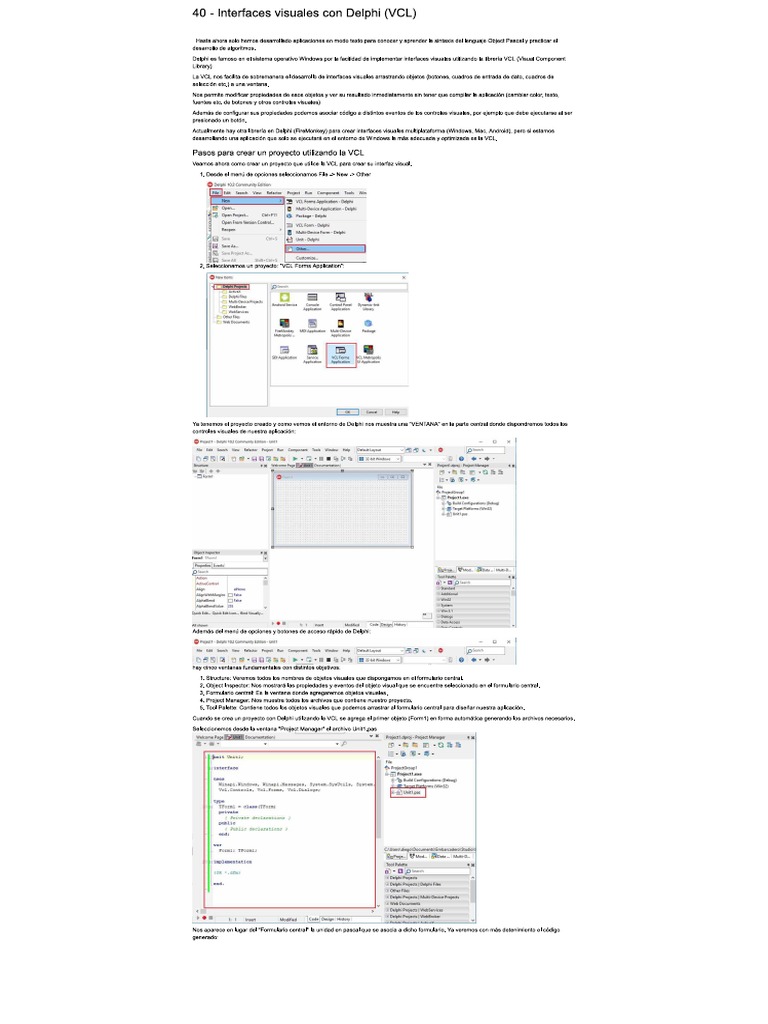 40-Interfaces Visuales Con Delphi (VCL) ..VCL - Graphics,... | PDF