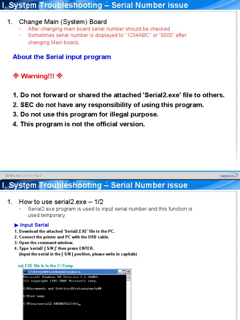How To Change Serial Number On Samsung Officeserv PBX | PDF