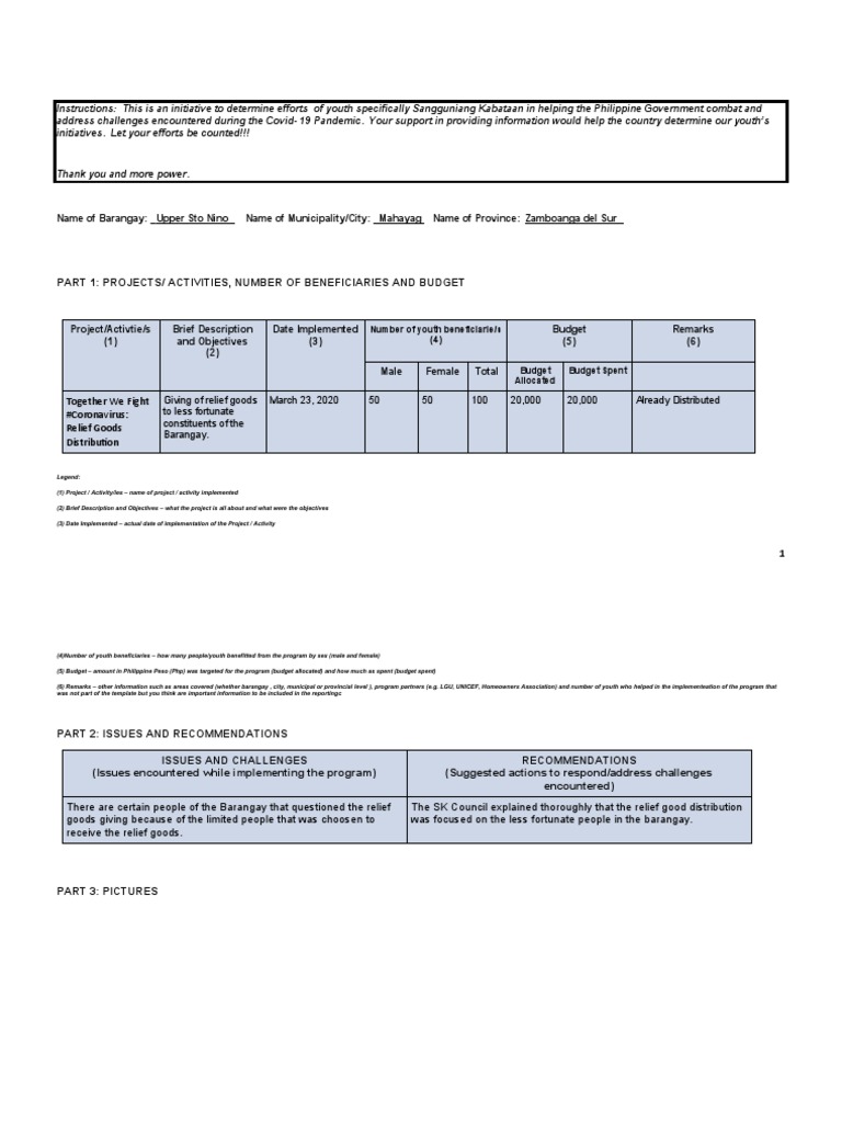 COVID 19 AR Template WORD | PDF | Government | Business