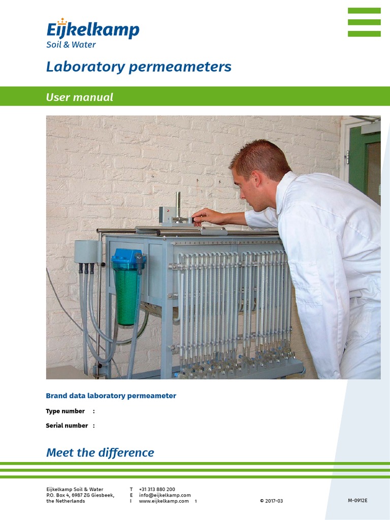 Laboratory Permeameters: User Manual | PDF | Soil | Applied And ...