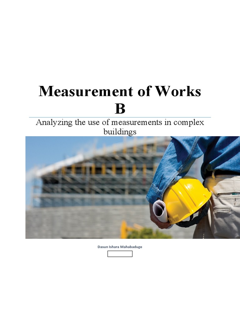 Measurement of Work | PDF | Specification (Technical Standard) | Architect