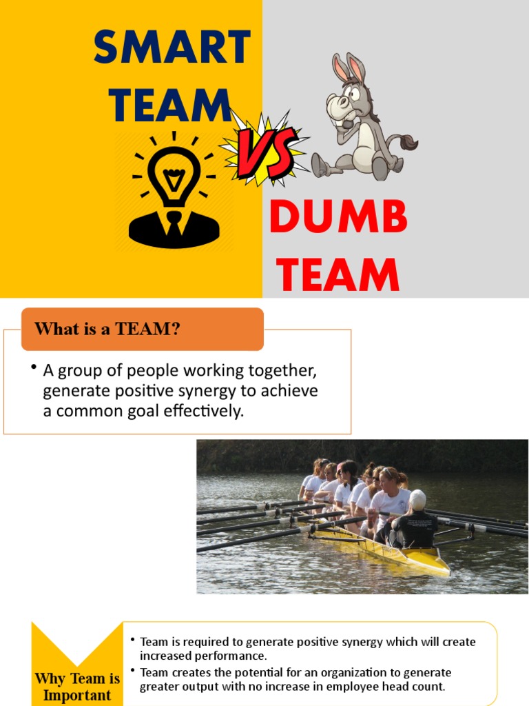 Smart & Dumb Teams | PDF | Goal | Brainstorming