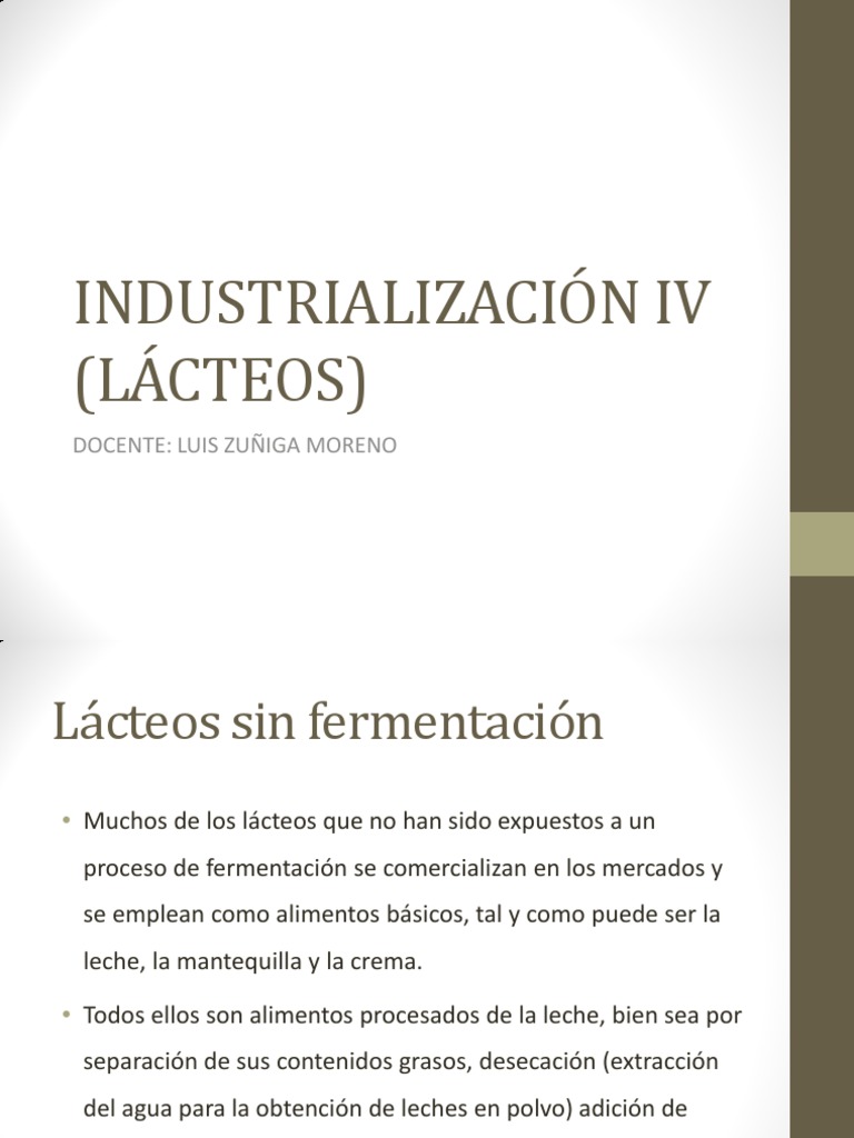 Cultivos Lacticos Iniciadores | PDF | Leche | Sabor