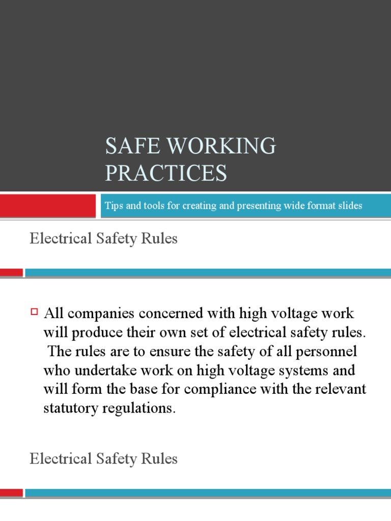 High Voltage Electrical Safety Practices | PDF | High Voltage ...