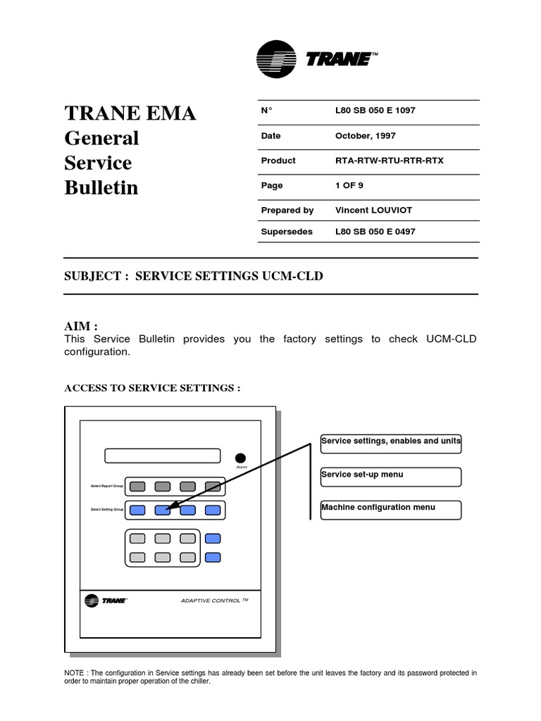 UCM-CLD Set Up L80 - SB - 050 - E | PDF | Electromechanical Engineering ...