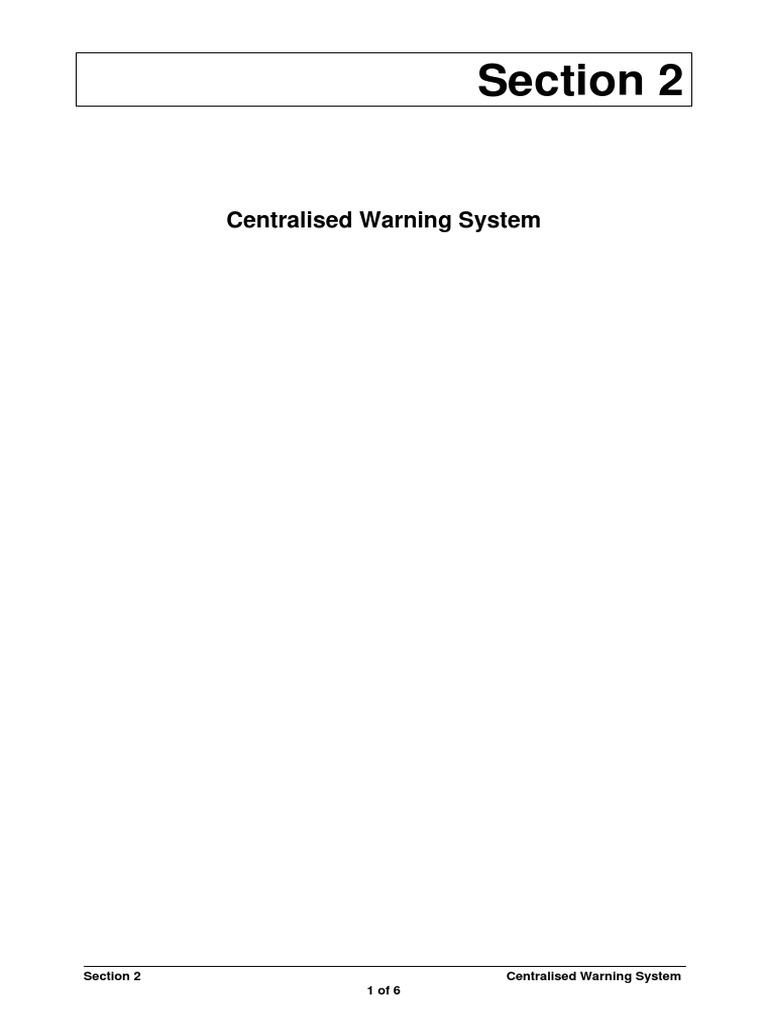 Section 2 - Central Warning | PDF | Printed Circuit Board | Lighting
