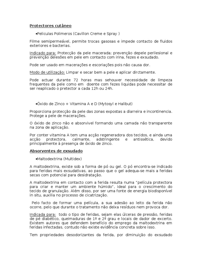 Feridas | PDF | Necrose | Pele