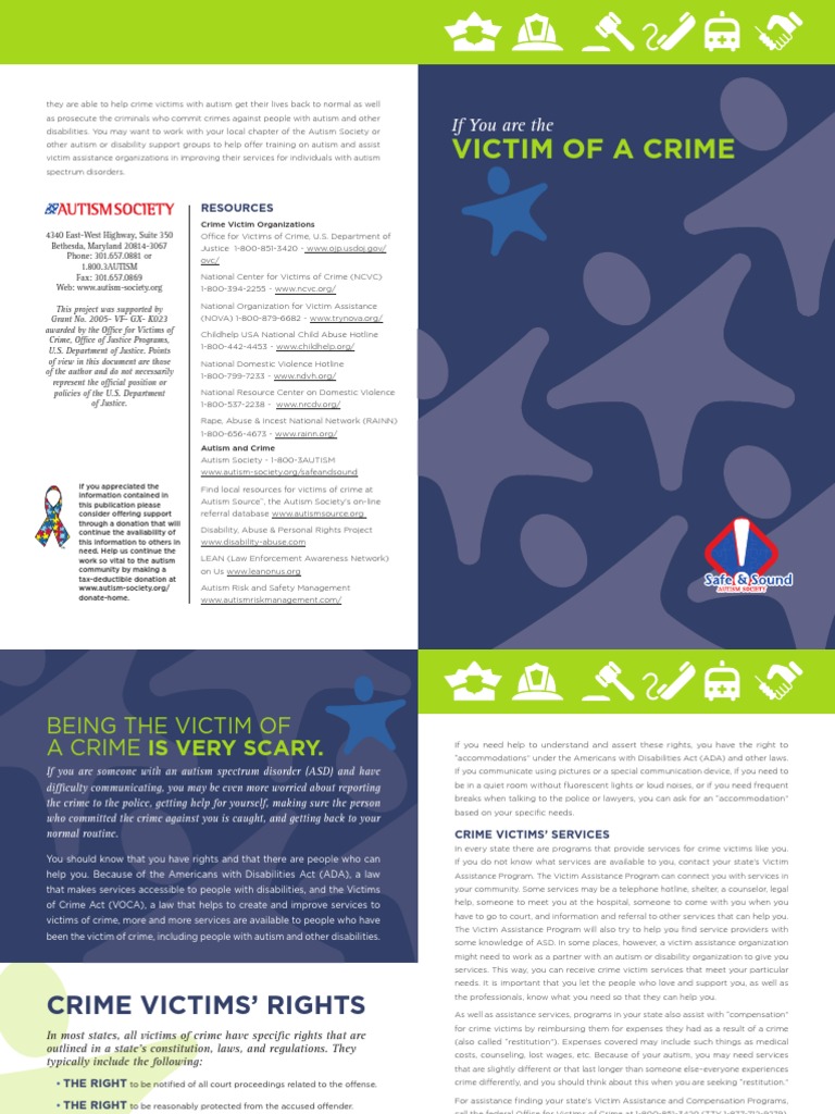 Victim of A Crime: If You Are The | PDF | Victimology | Autism Spectrum