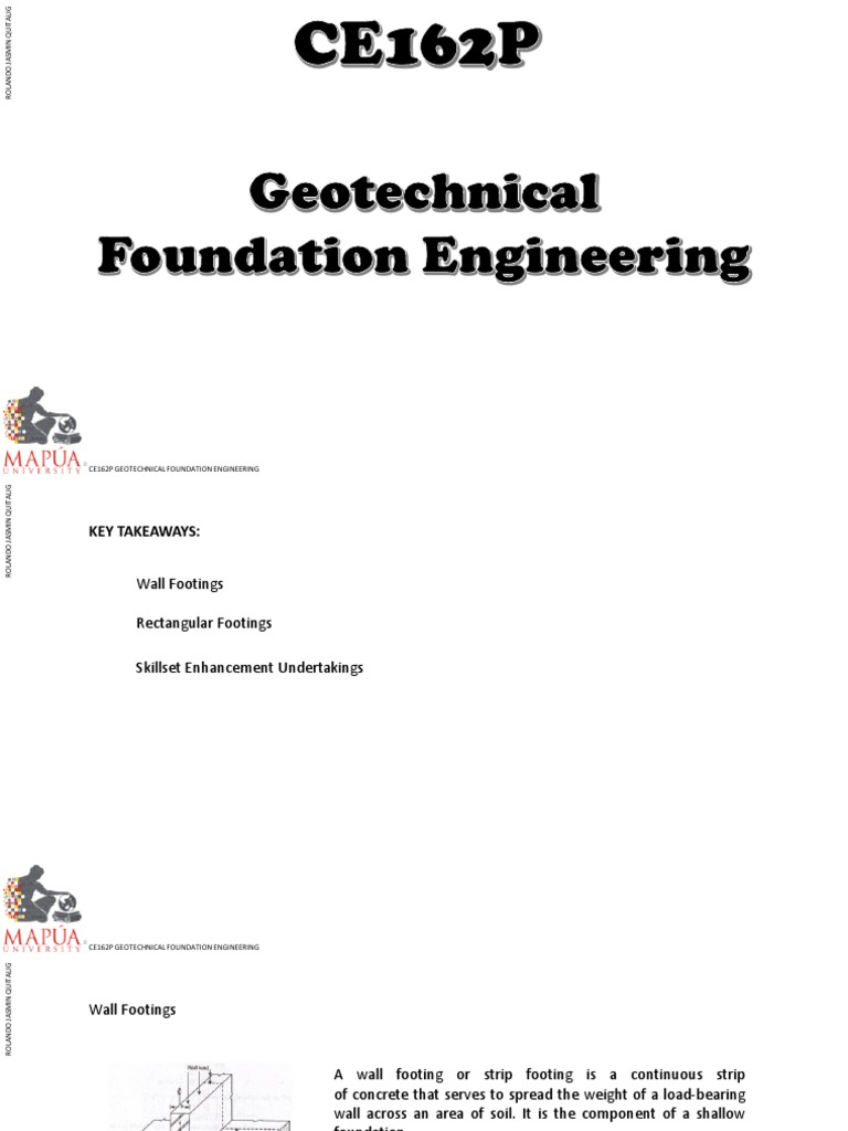 Ce162P Geotechnical Foundation Engineering: Public For Public Use | PDF ...