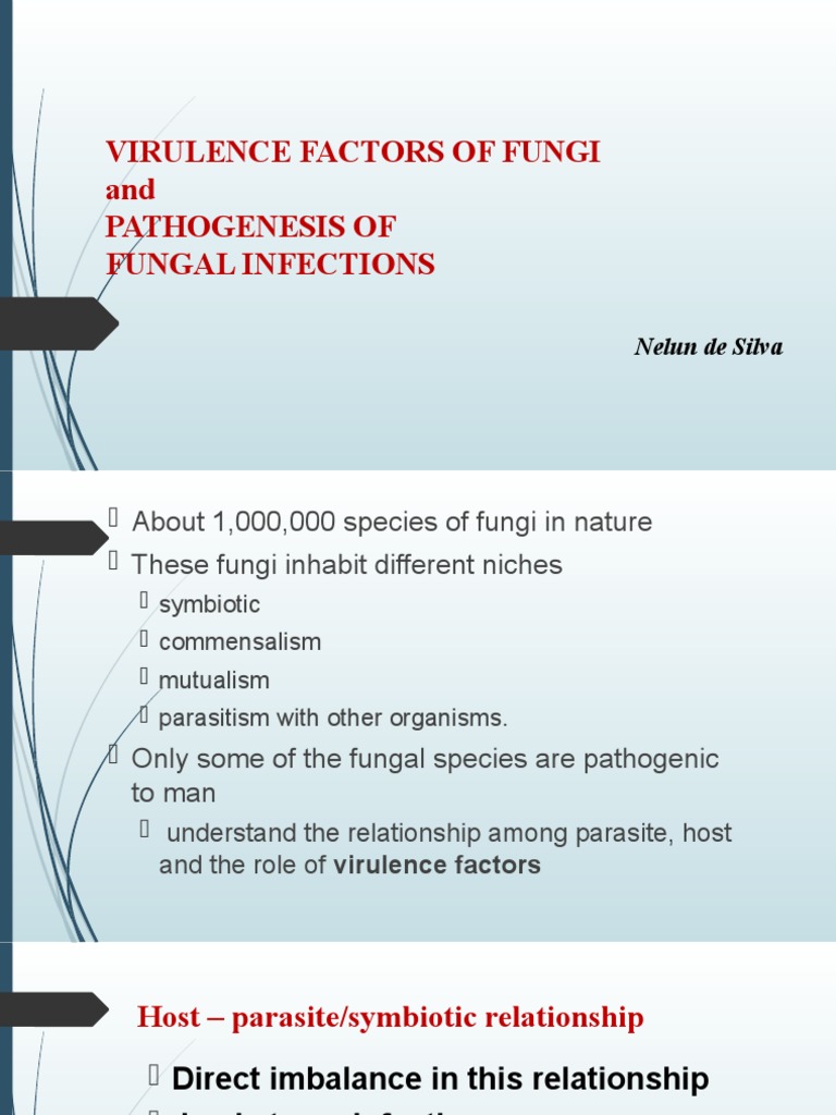 Fungal Virulence Factors and Pathogenesis | PDF | Fungus | Mycotoxin