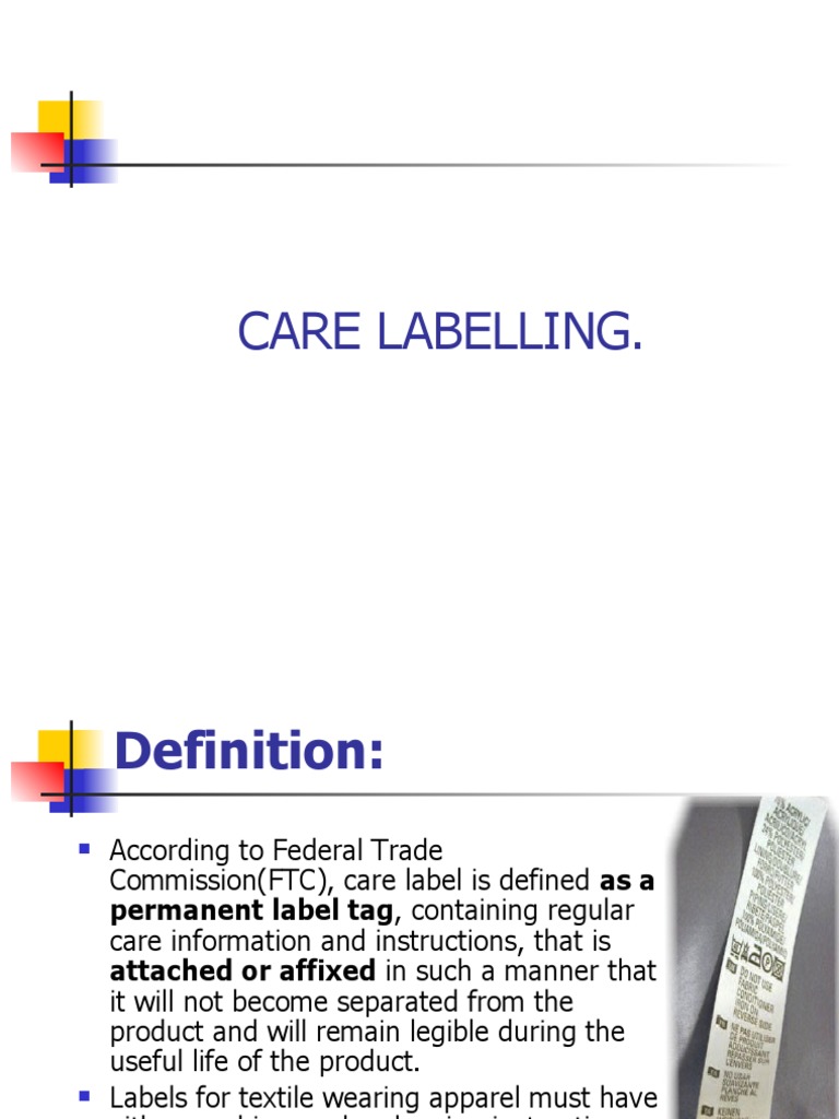 Care Labelling | PDF | Clothing | Linens
