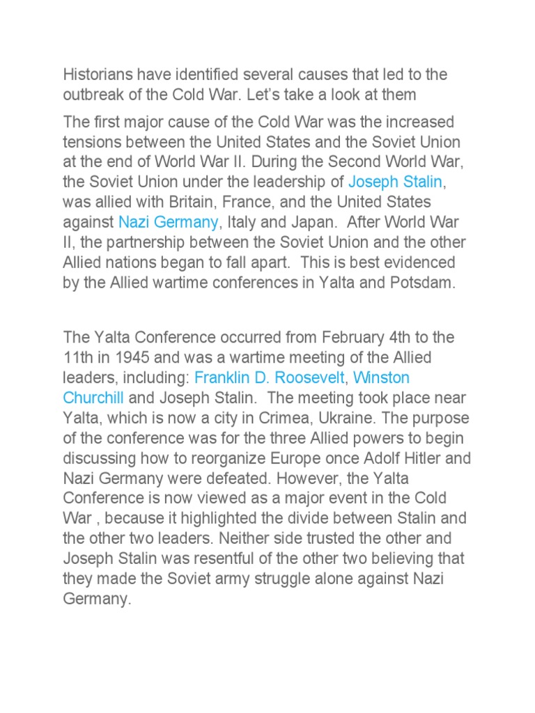 Joseph Stalin Nazi Germany | PDF | Cold War | Soviet Union–United ...
