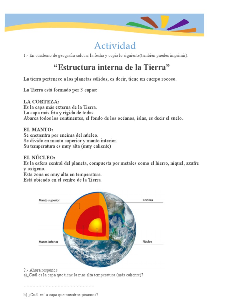 Estructura Interna de La Tierra | PDF