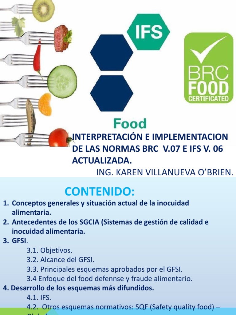 Interpretacion de La Norma BRC V7 e Ifs V6 Actualidad KV (Presentacion) Parte 01 | Descargar ...