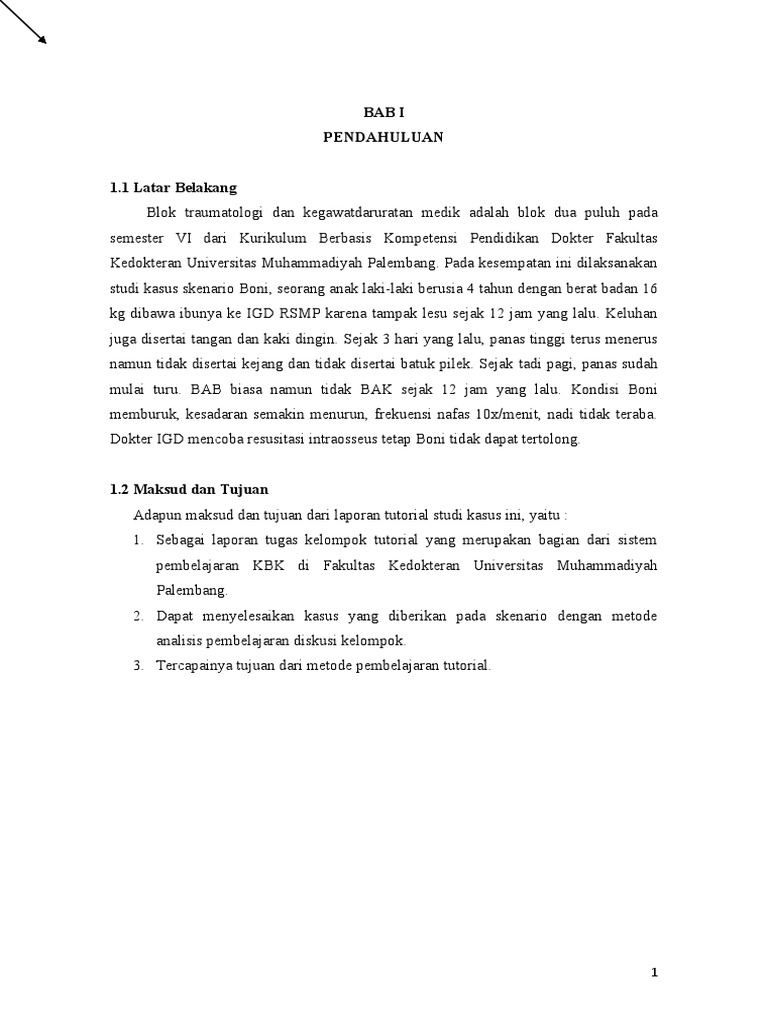 Syok Hipovolemik E.C DSS (Dengue Shock Syndrome) | PDF