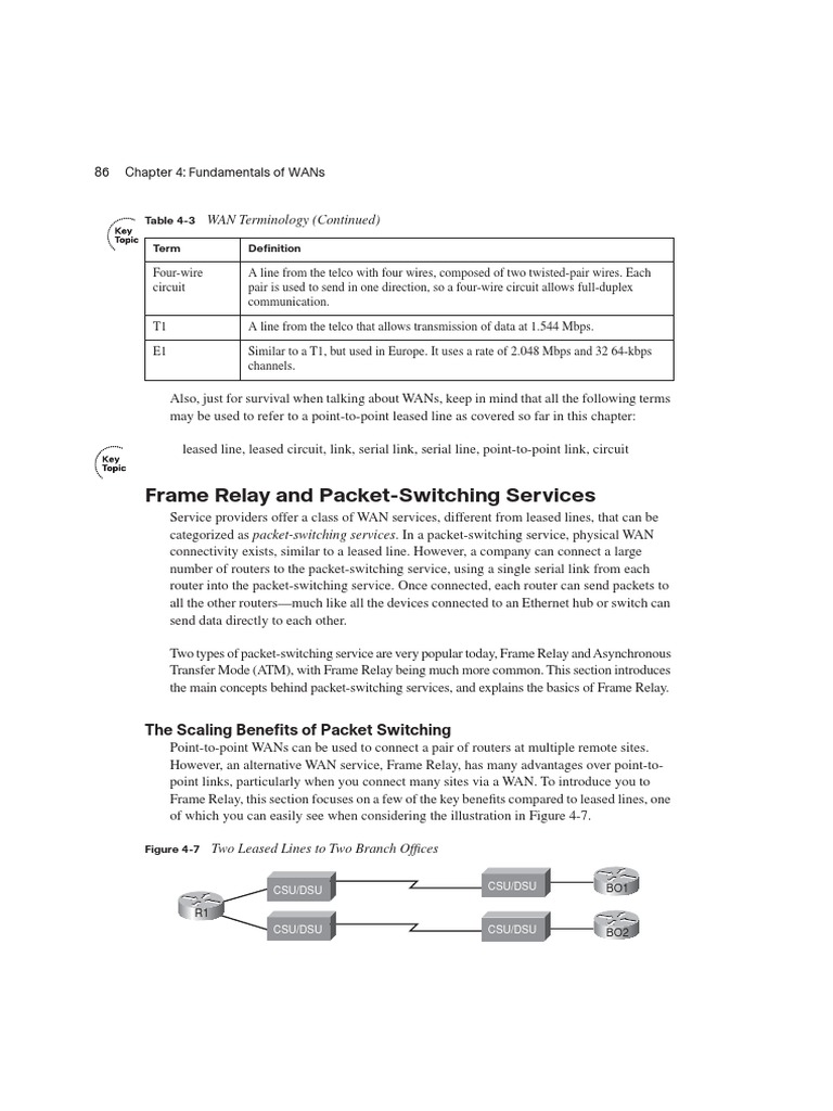 Frame Relay and Packet-Switching Services: WAN Terminology (Continued ...