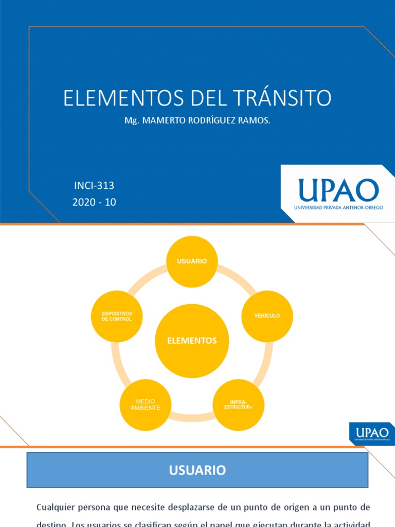 Elementos Del Transito PDF | PDF | Peatonal | Transporte