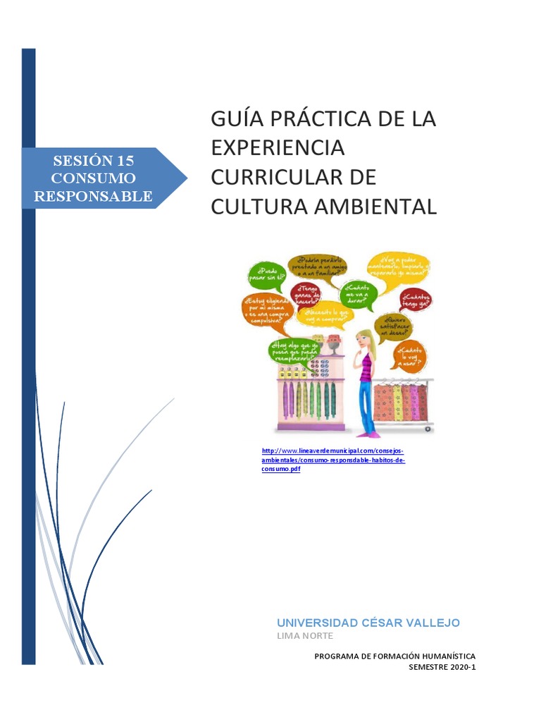 Práctica 15 Consumo Responsable | PDF | Dieta | Alimentos