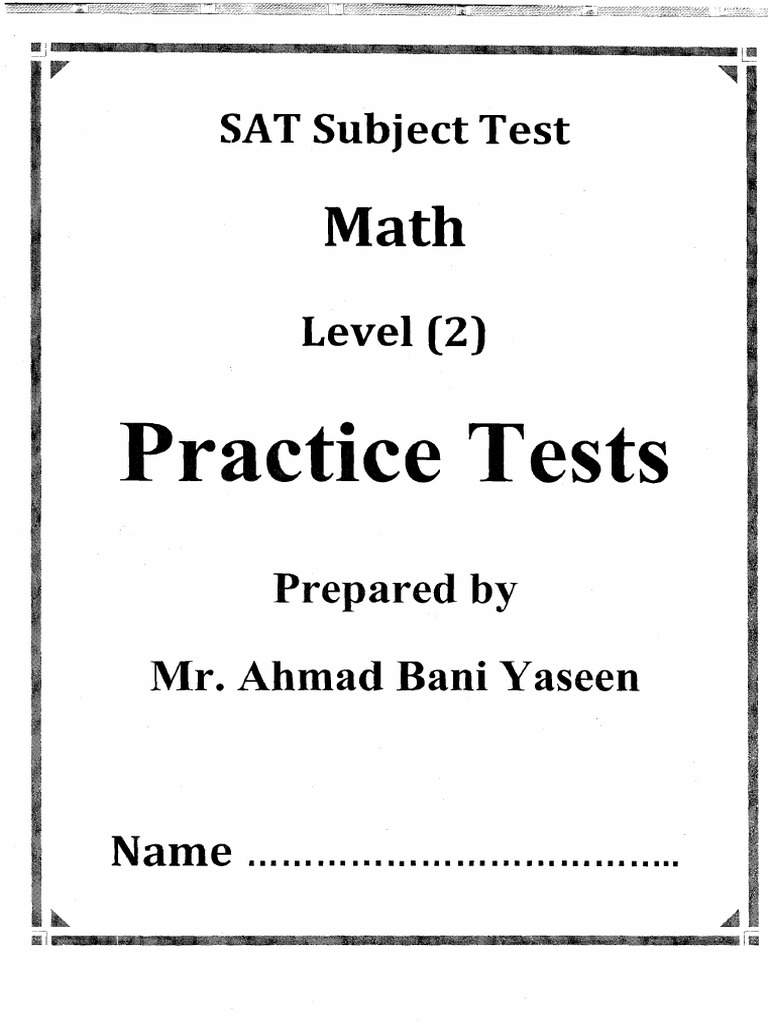 Past Papers M2 PDF | PDF | Sat | Test (Assessment)