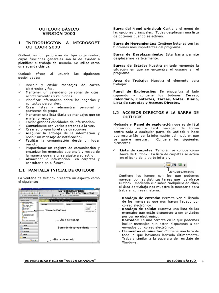 Guia Outlookv2 | PDF | Microsoft Outlook | Software
