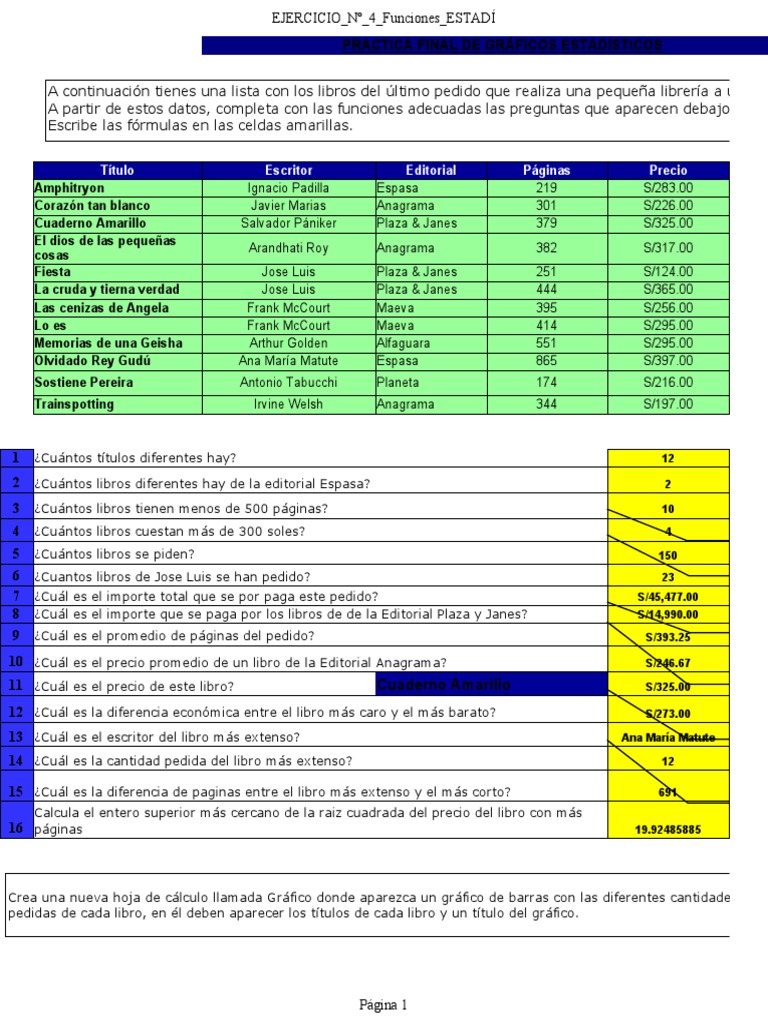 Graficos Estadisticos Ejer-02 | PDF | Enseñanza de matemática