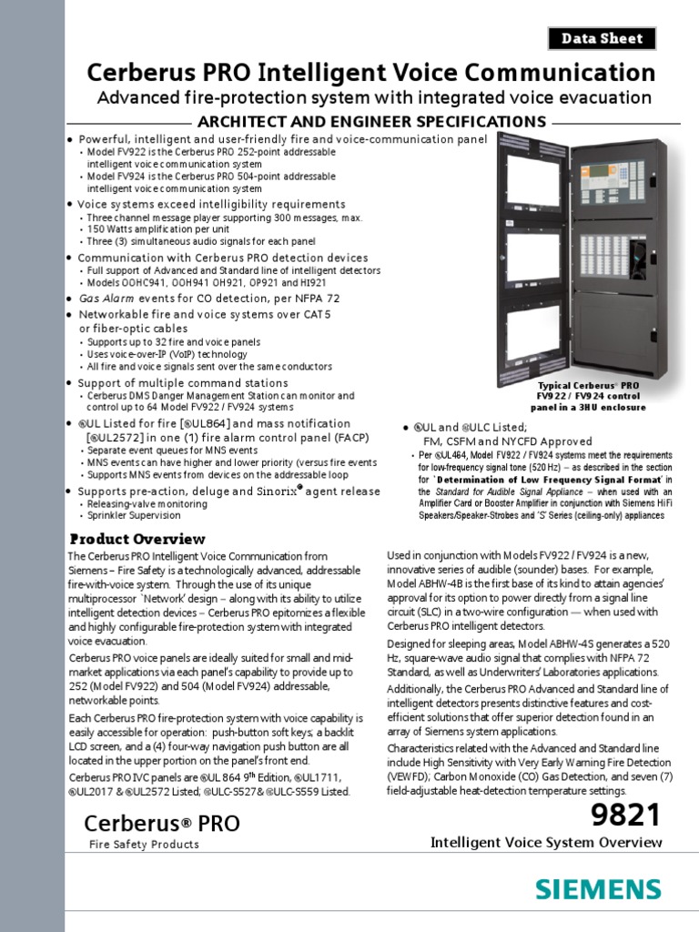 Cerberus-PRO Data Sheet | PDF | Ethernet | Information And Communications Technology