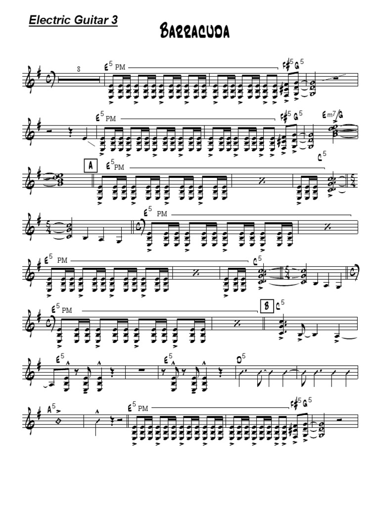03 Barracuda - Electric Guitar 3 | PDF