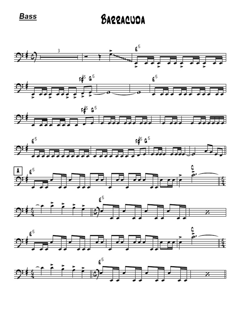 04 Barracuda - Bass | PDF