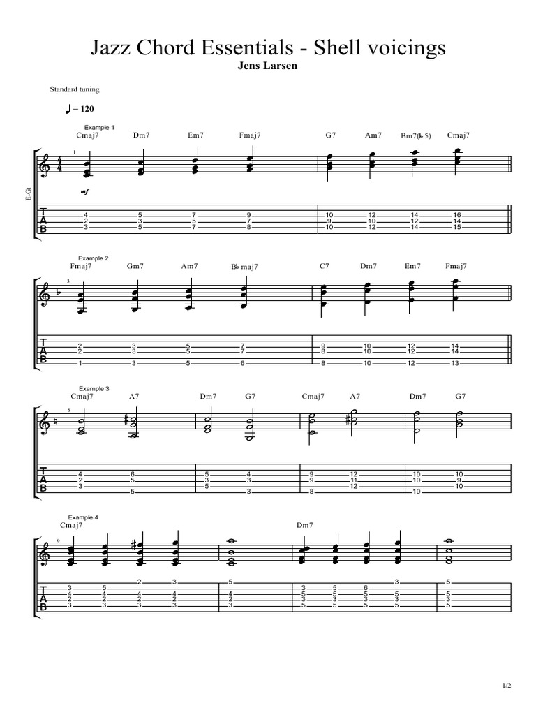 Jazz Chord Shells | PDF | Musical Techniques | Musicology