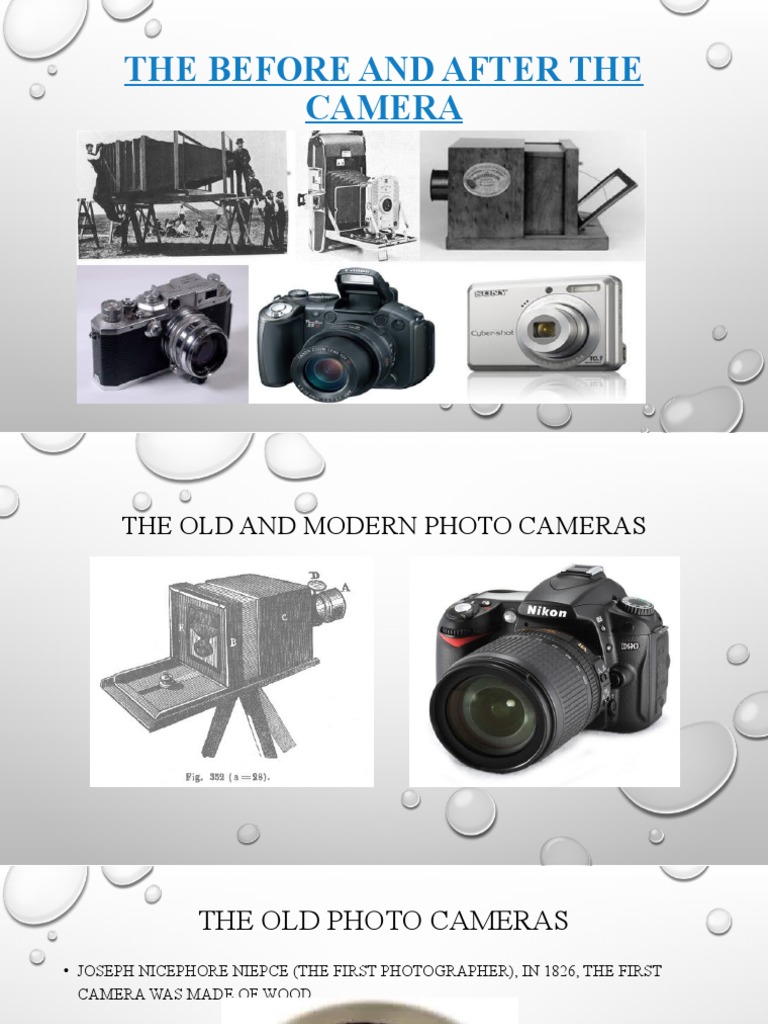 Evolution of Photo Cameras: Old vs. Modern | PDF