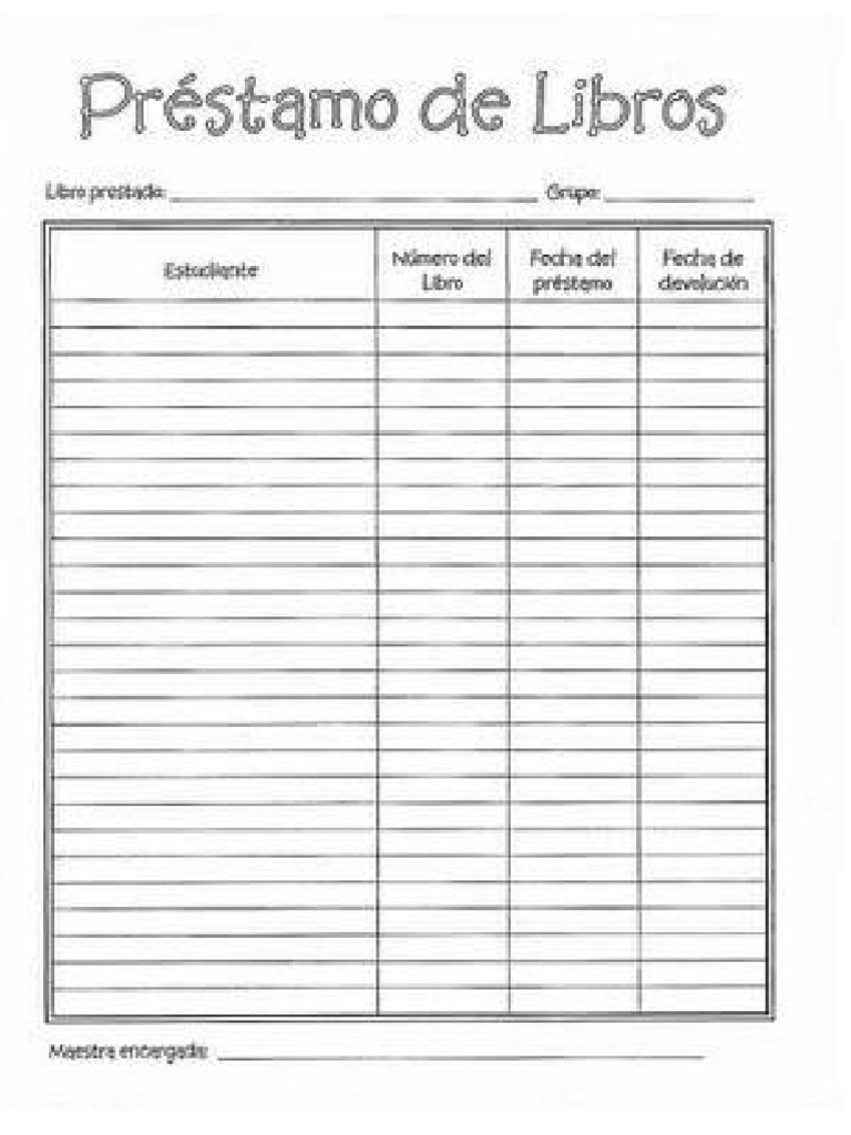 Credencial PRESTAMO DE LIBROS | PDF