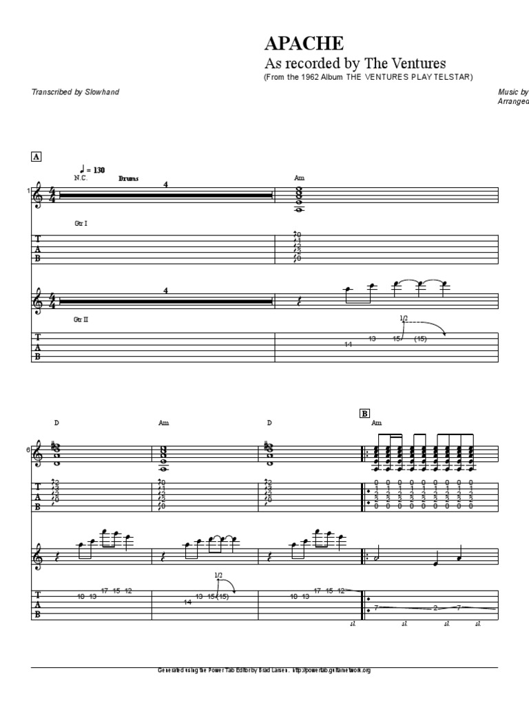 The Ventures - Apache | PDF