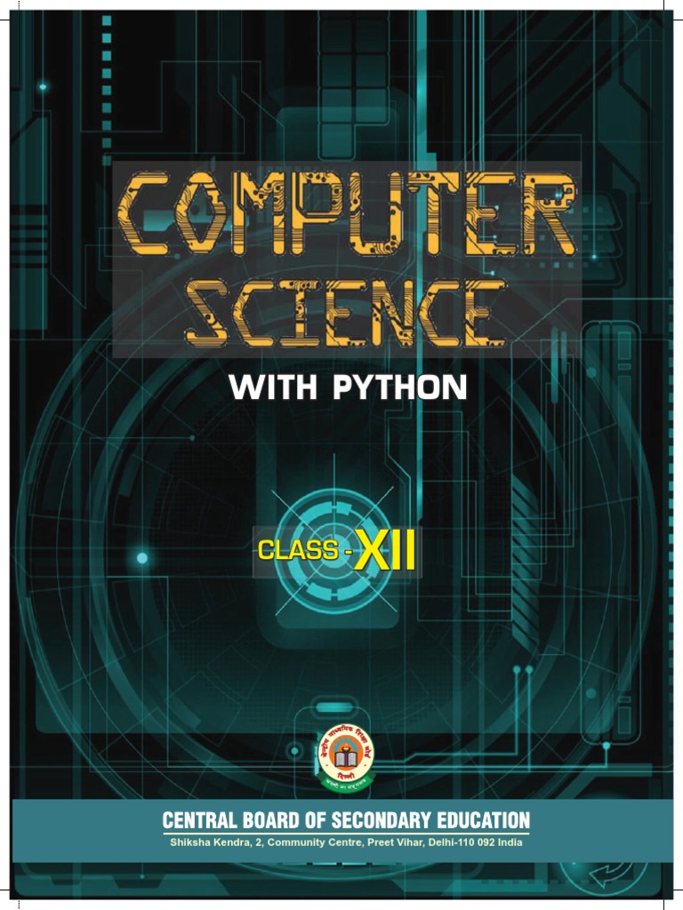 Computer Science Python Class 12 Pdf Object Oriented Programming Parameter Computer