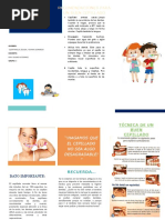Triptico Higiene Bucal | PDF | Diente | Ramas de Odontología