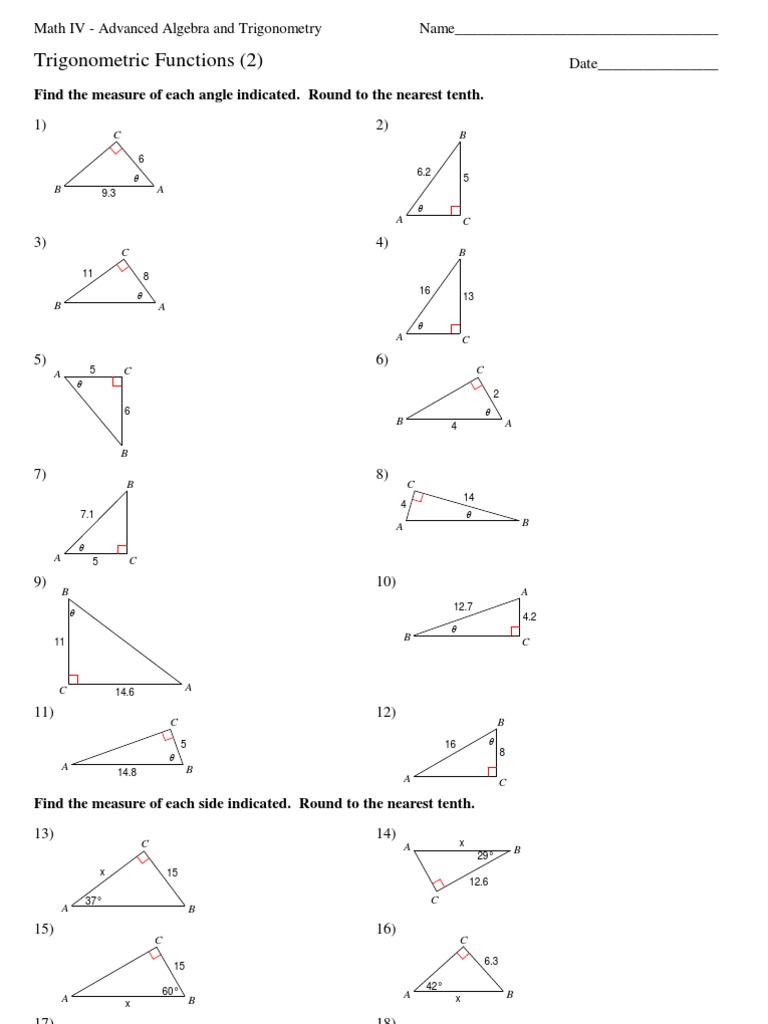 Math IV - Advanced Algebra and Trigonometry - Trigonometric Functions ...